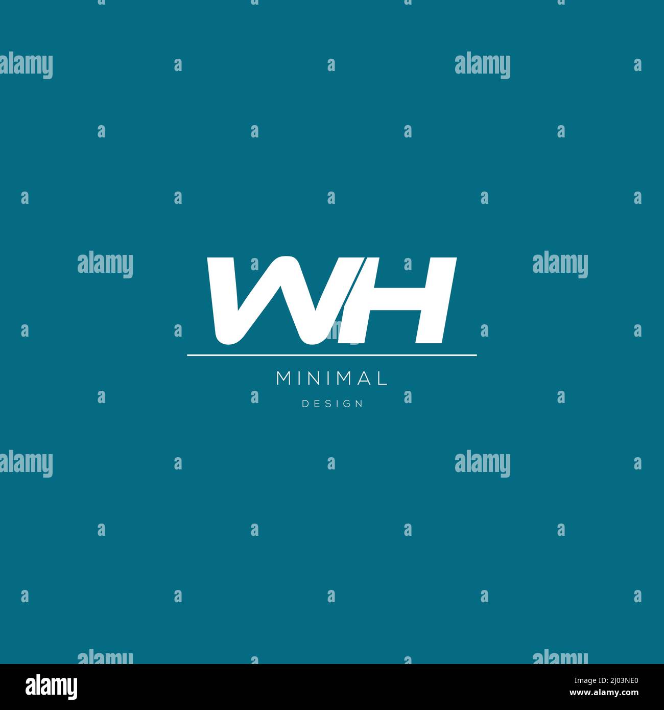 Logo and Symbol design WH concept Stock Vector Image & Art - Alamy