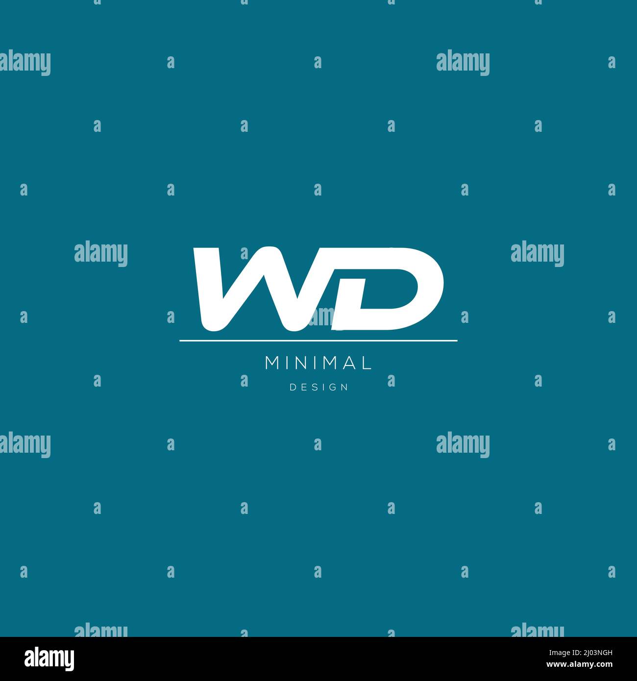 Logo and Symbol design WD concept Stock Vector Image & Art - Alamy