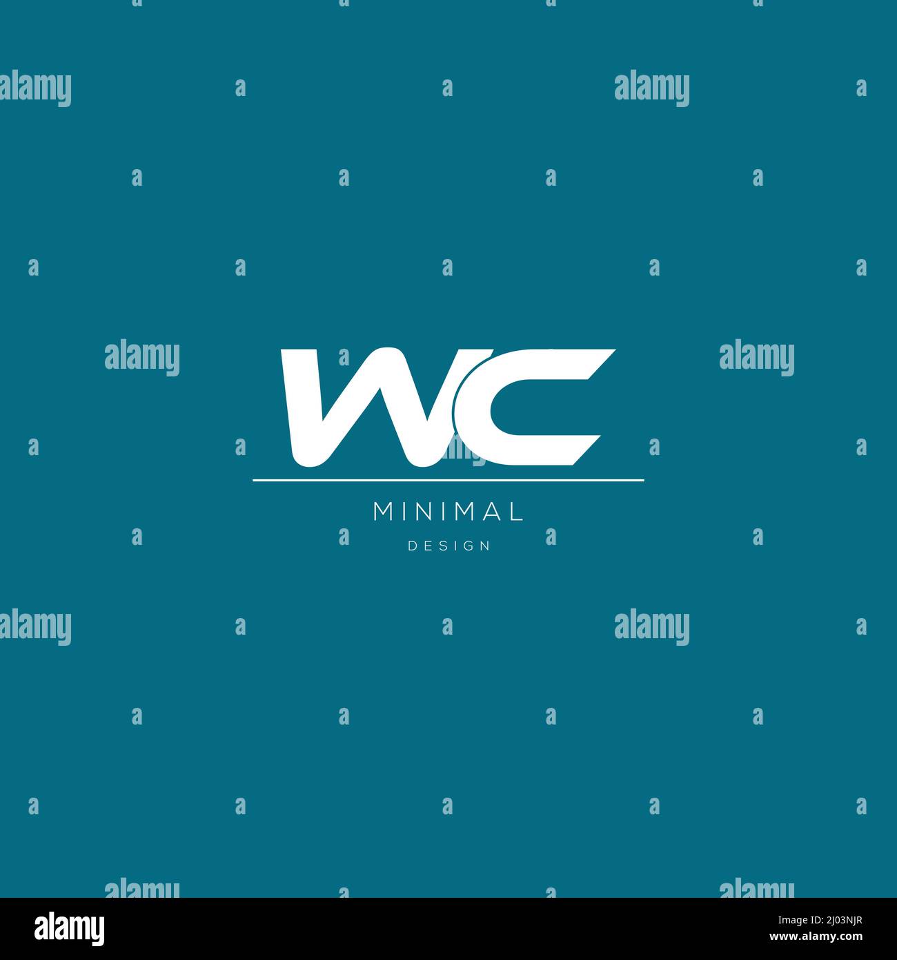 Logo and Symbol design WC concept Stock Vector Image & Art - Alamy