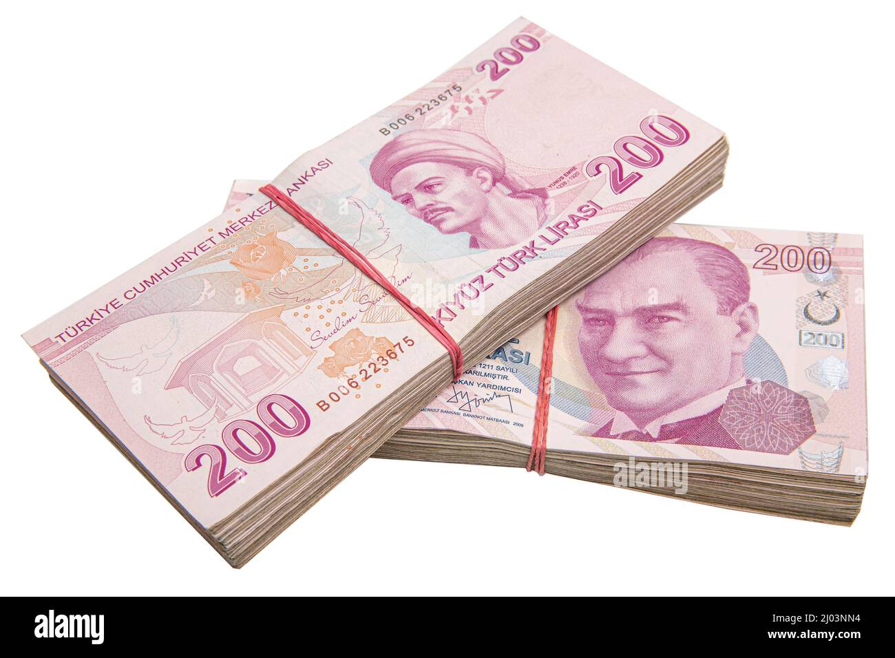 Turkish Lira ( Turkish Turk Parasi ). Turkish banknotes, 200 Turkish ...