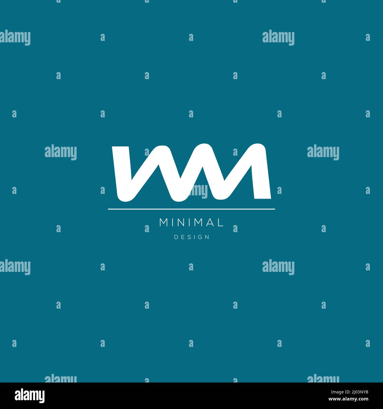 Logo and Symbol design WM concept Stock Vector Image & Art - Alamy