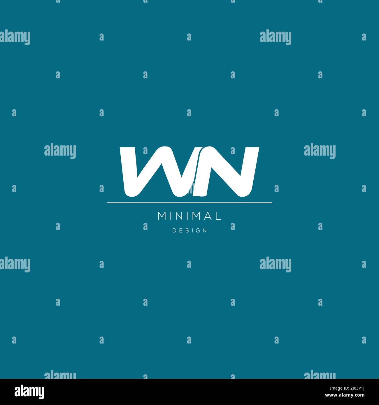 Logo and Symbol design WN concept Stock Vector Image & Art - Alamy