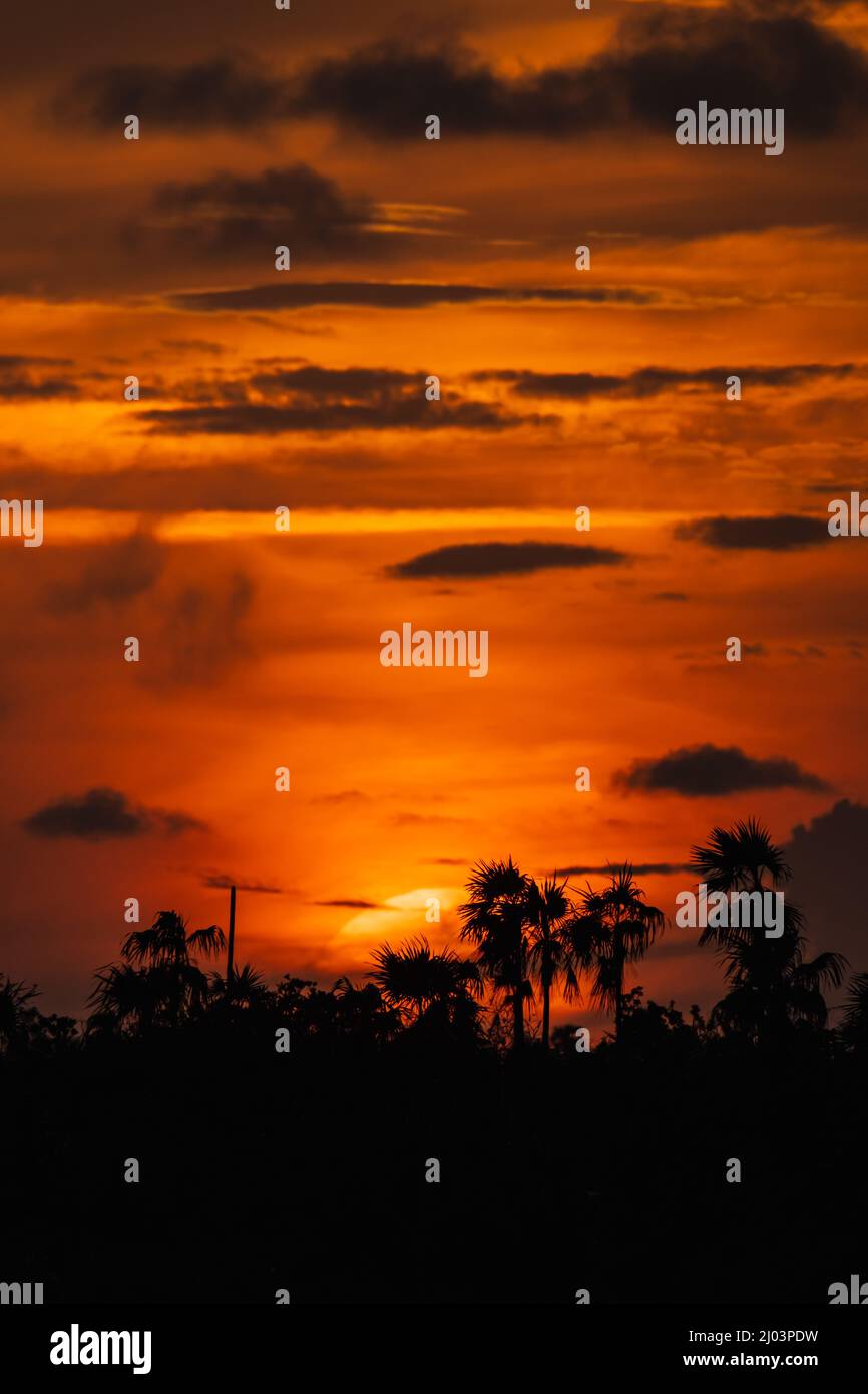 Beautiful Sunset Grand Cayman Stock Photo - Alamy