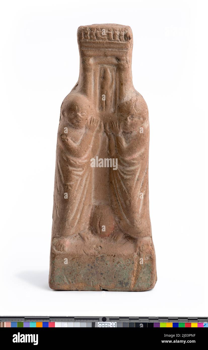 Two Priests Holding a Shrine. Egypt, 2nd - 4th century CE. Sculpture ...