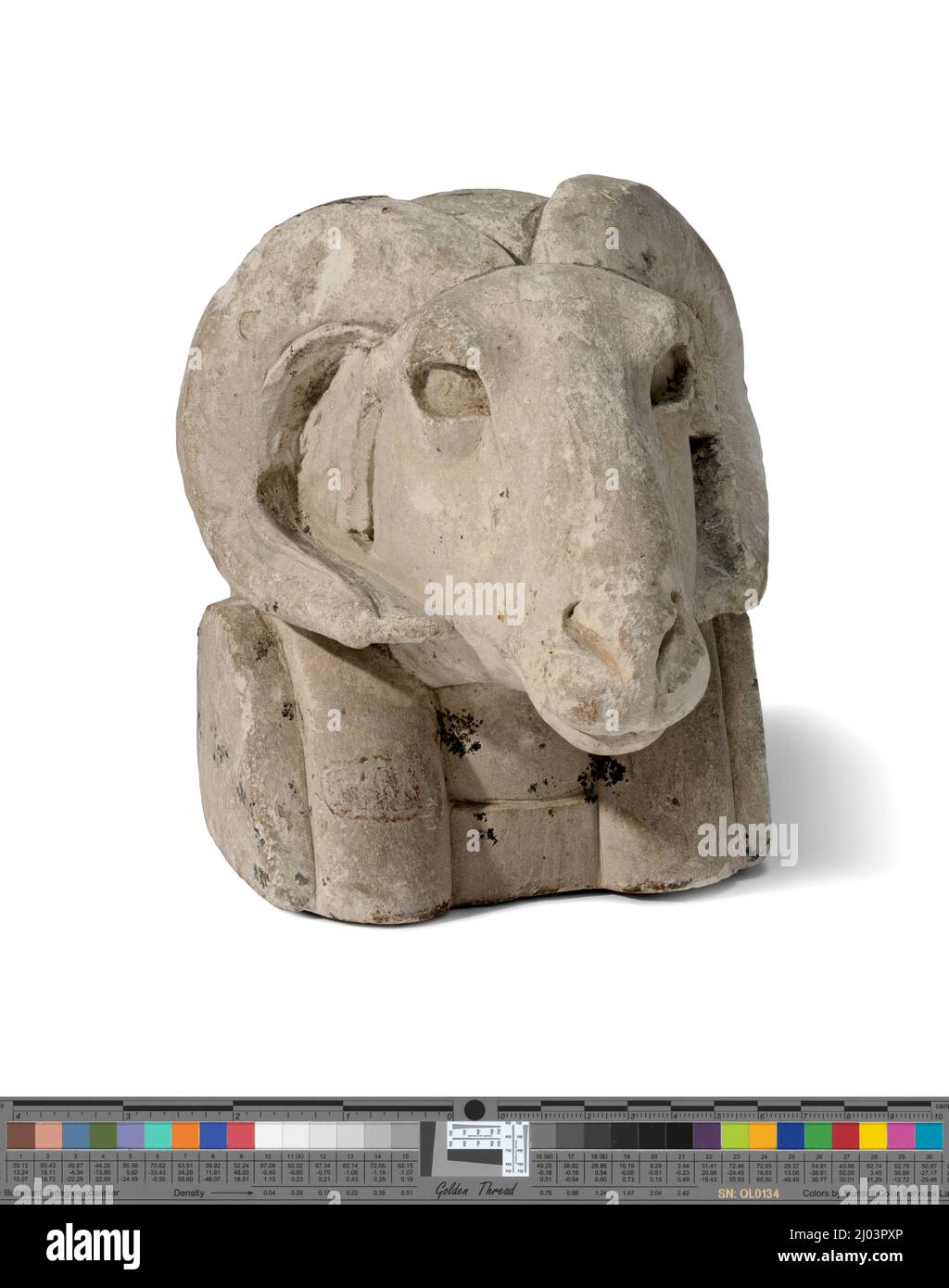 Rams head sculpture hi-res stock photography and images - Alamy