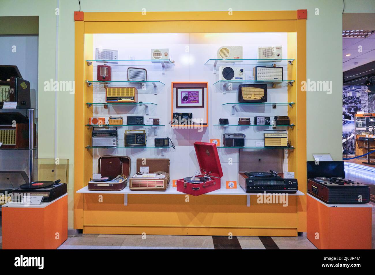 A collection of old Russian, Soviet, Communist small radios, record ...