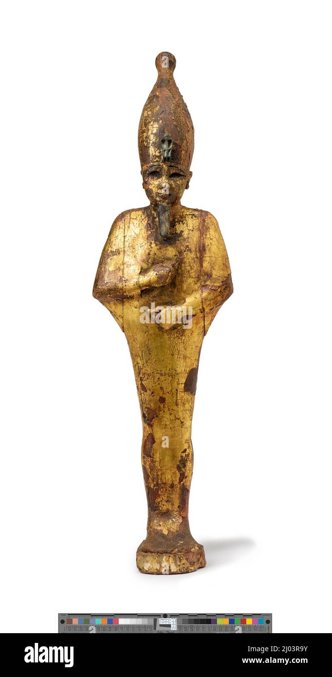 Osiris. Egypt, New Kingdom, 1550-1070 BCE. Sculpture. Wood and gilding ...