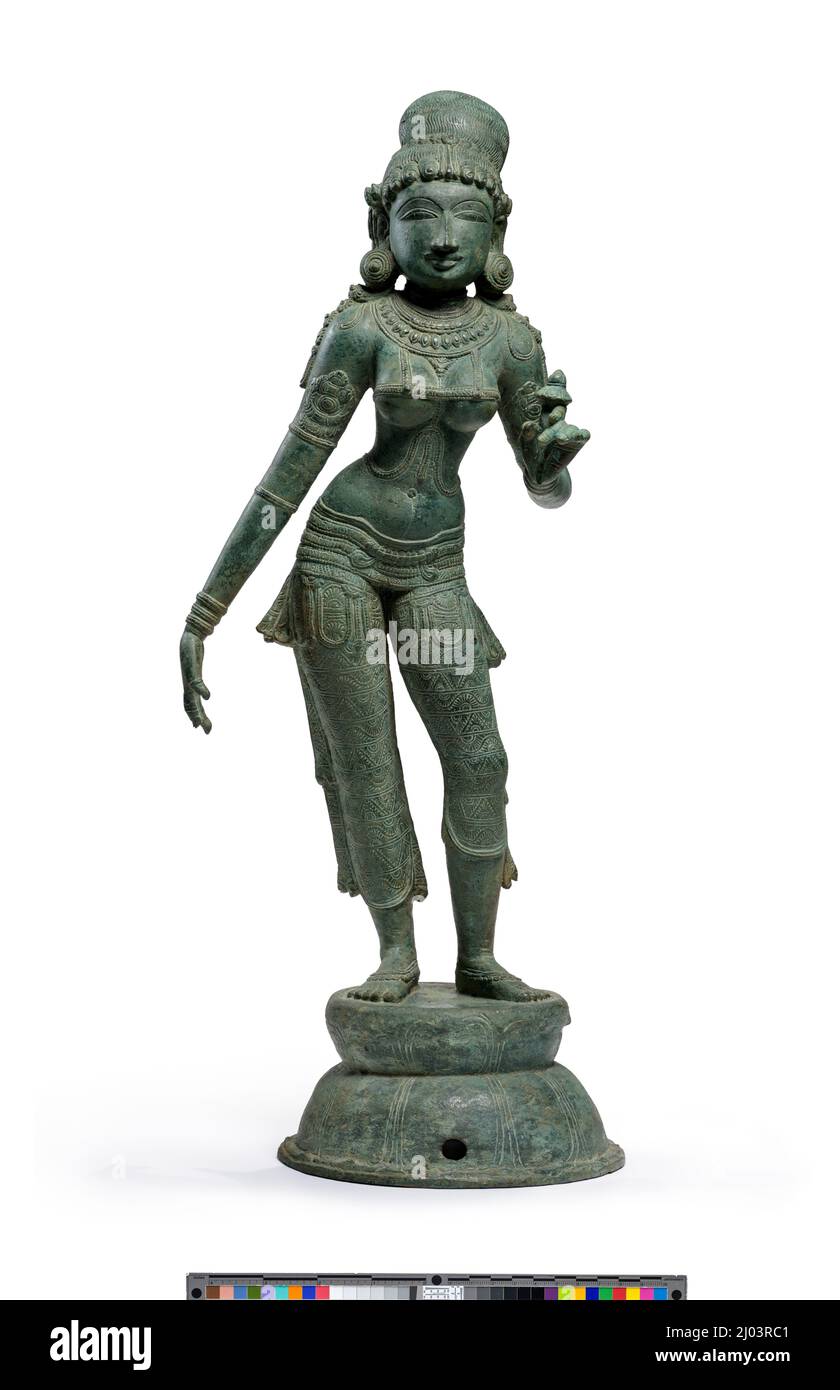 Rukmini. India, Tamil Nadu, late 12th-13th century. Sculpture. Copper ...