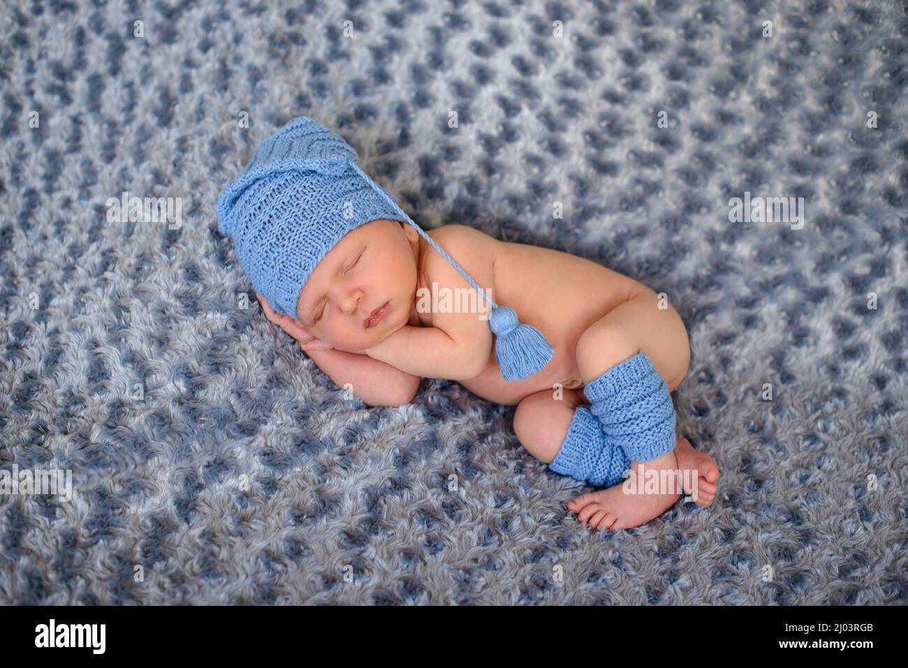 Newborn baby sleep first days of life. Cute little newborn child ...