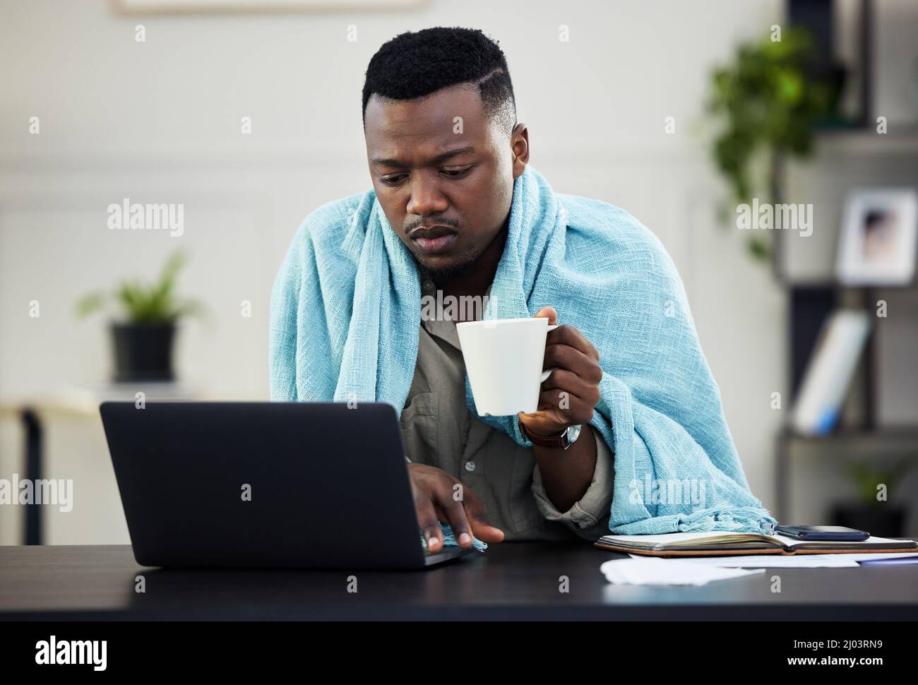 Make your health your number one priority. Shot of a young businessman ...