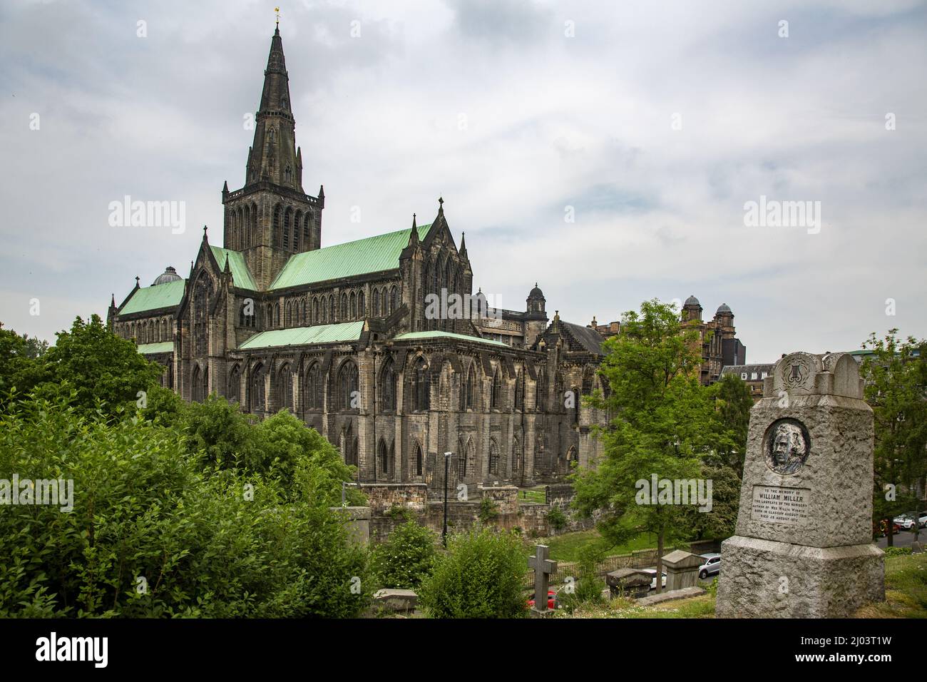 Scenic view of an old historic Glasgow Cathedral in Scotland, UK Stock ...