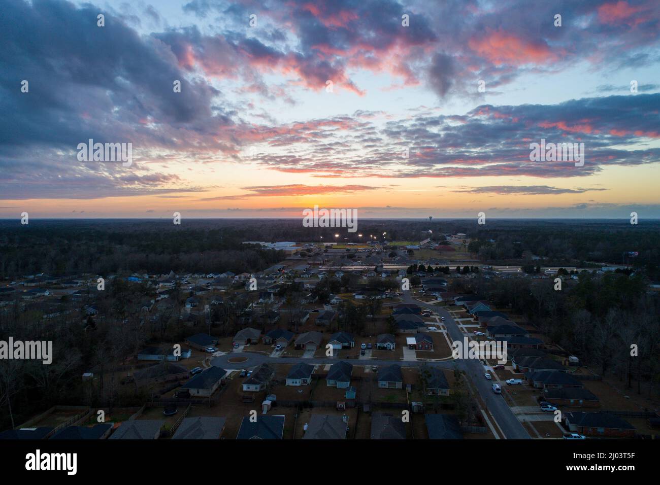 West Mobile, Alabama sunset Stock Photo - Alamy