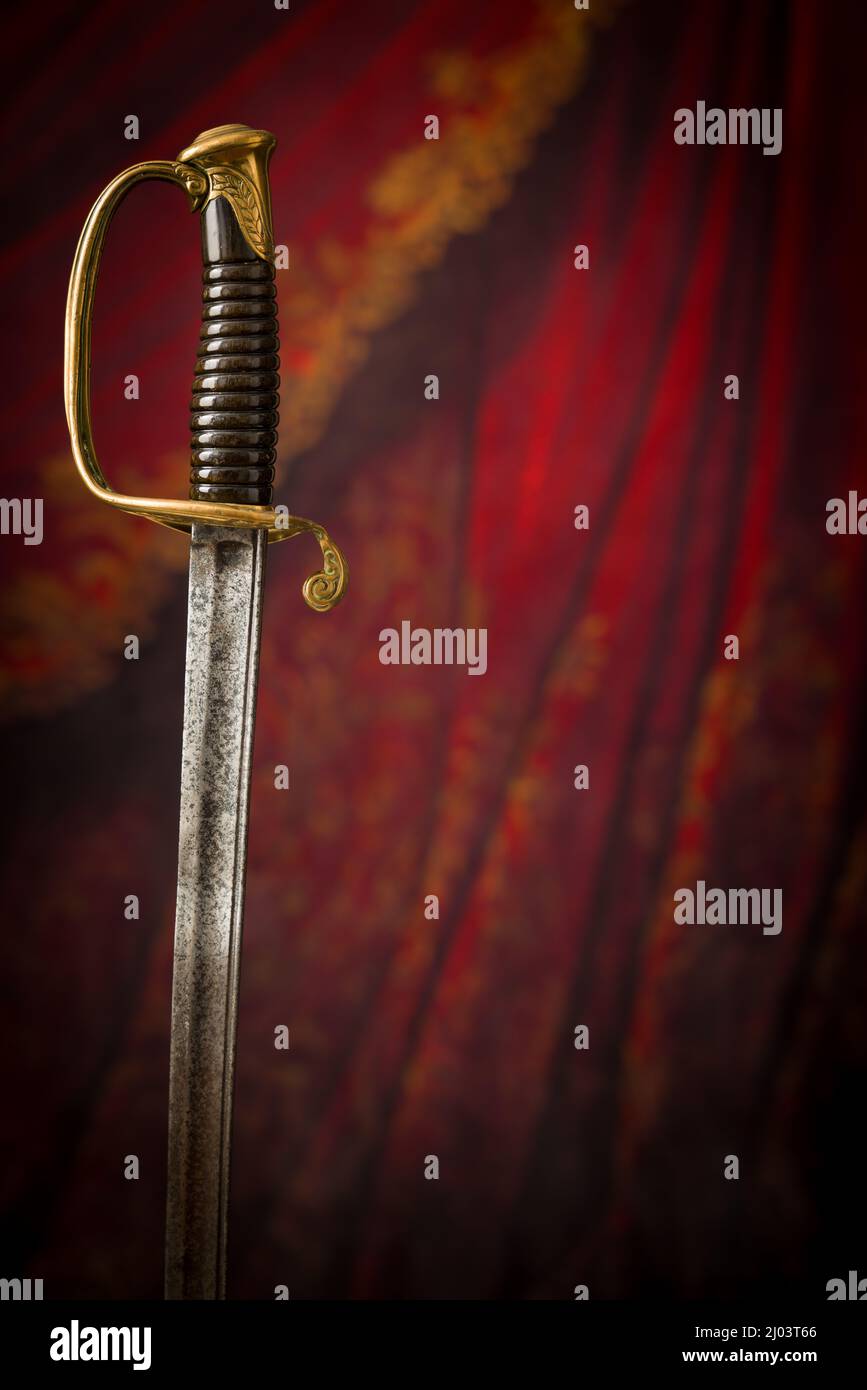 French infantry officier's sabre sword dating around 1875 Stock Photo ...