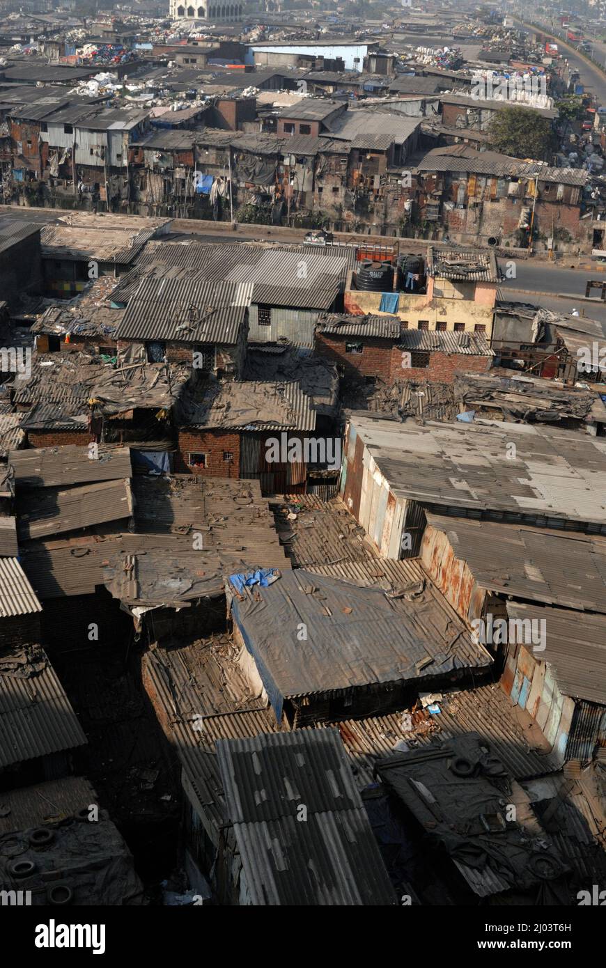Mumbai Dec 03 2006 Aerial view of Asia's largest slums Dharavi becomes ...