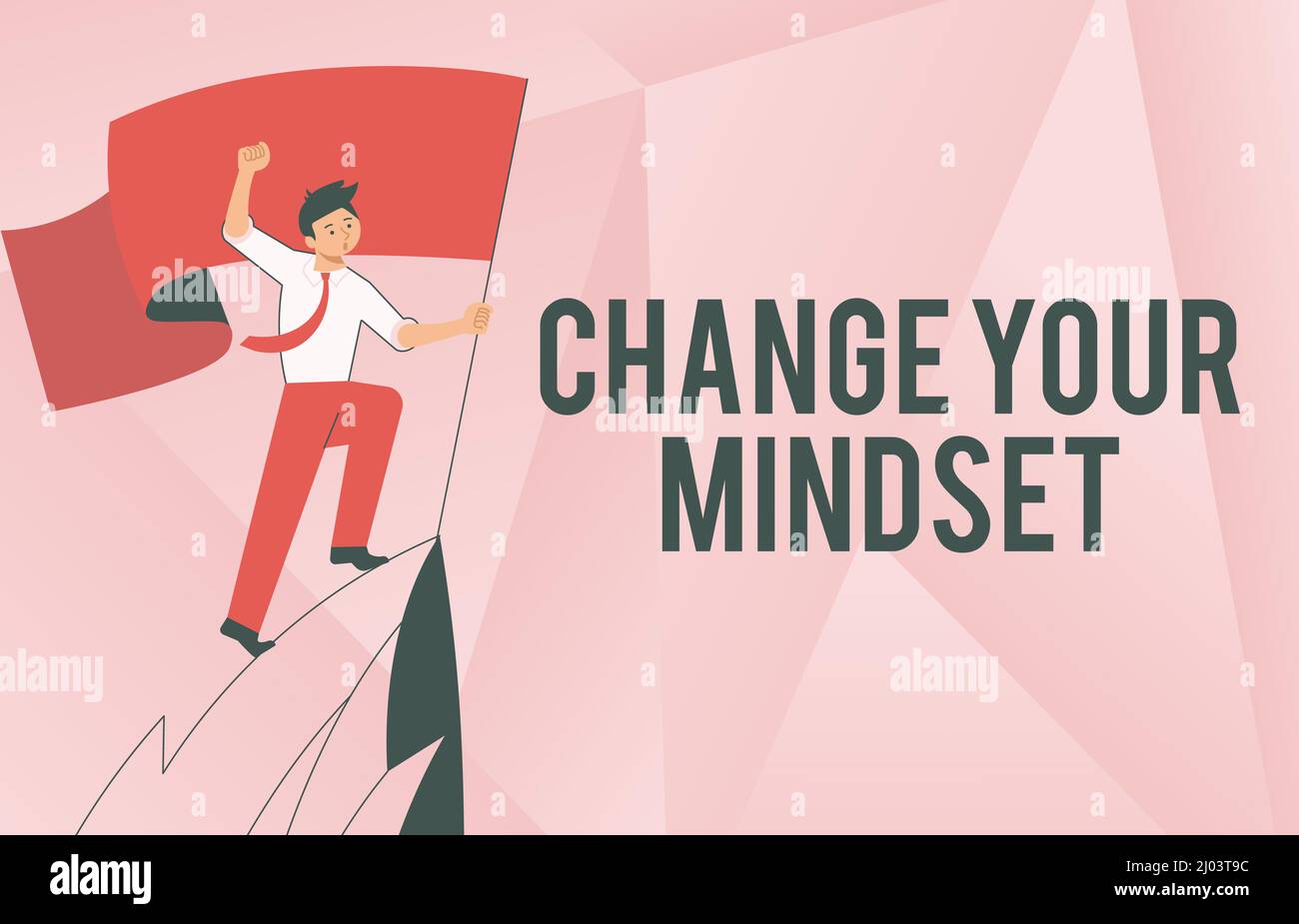Text sign showing Change Your Mindset. Business idea fixed mental ...