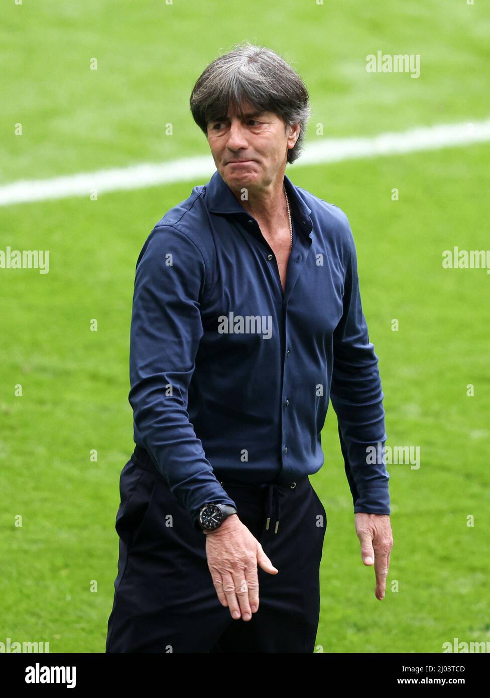 enttŠuscht .. Head coach Joachim Jogi Loew of germany UEFA Euro 2020 ...