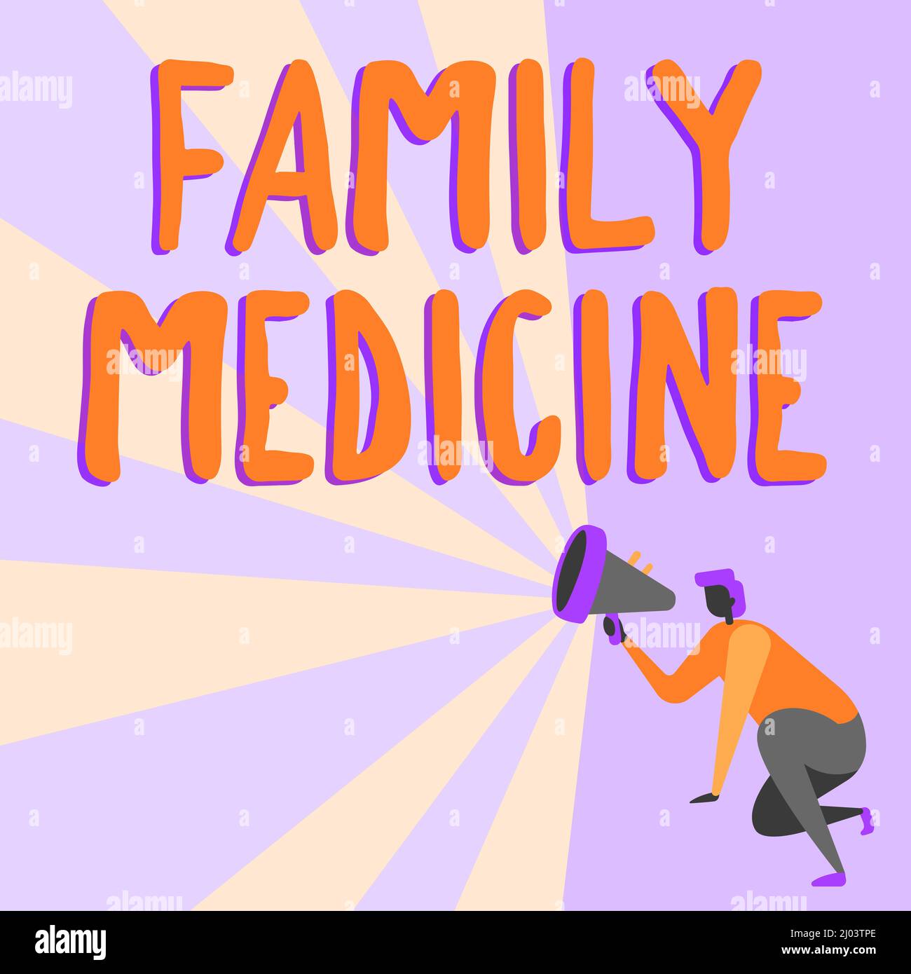 Hand writing sign Family Medicine. Word Written on designed to provide ...