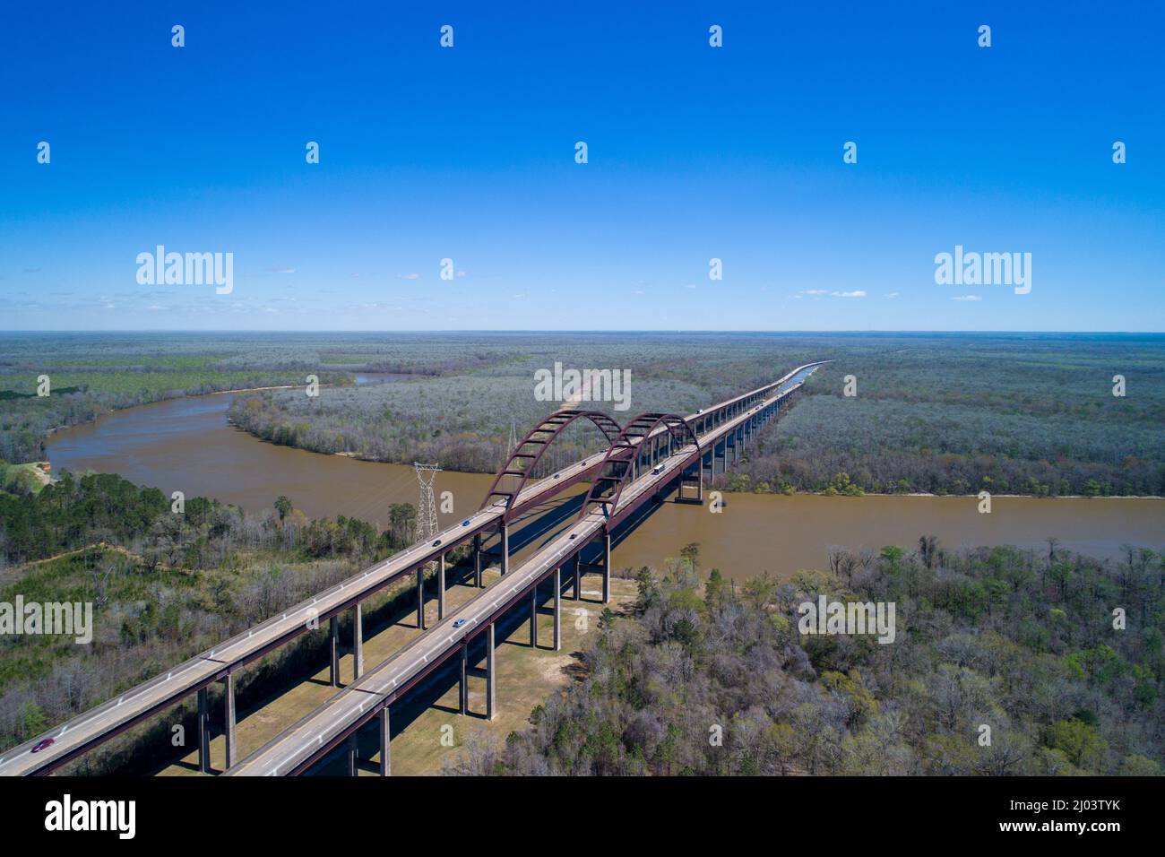 General W.K. Wilson Jr. Bridge aka The Dolly Parton Bridge Stock Photo ...