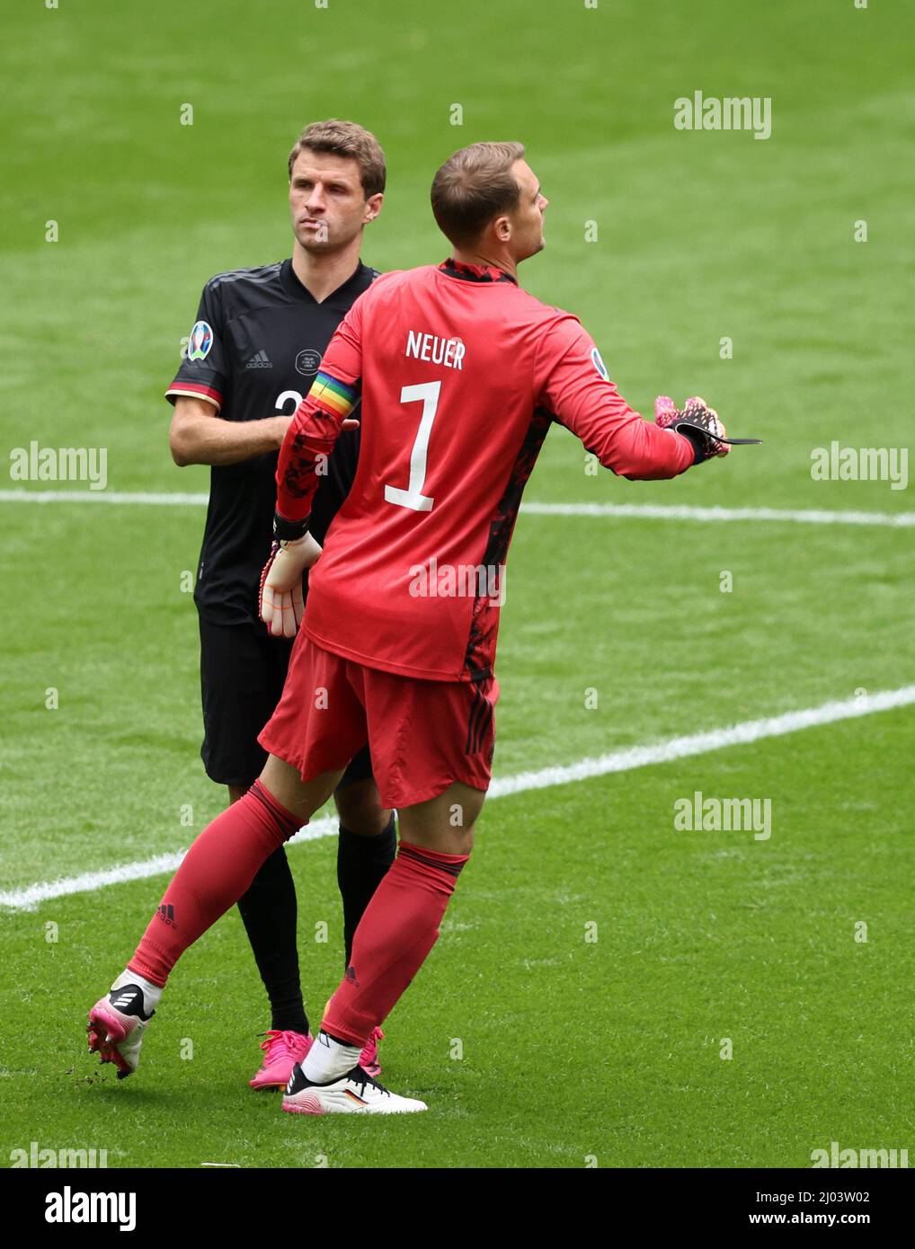 Thomas Mueller of germany und Manuel Neuer of germany UEFA Euro 2020 ...