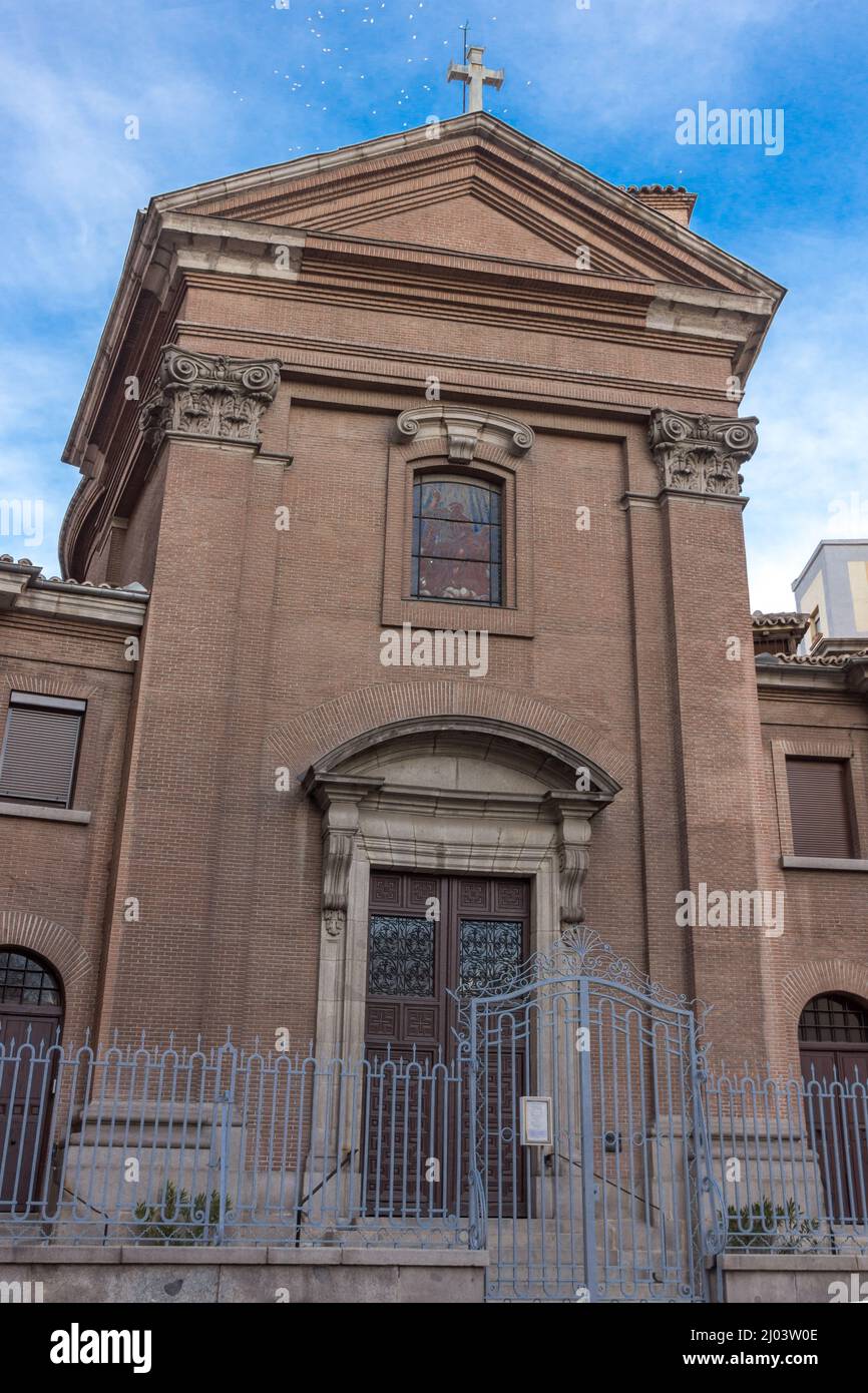 MADRID, SPAIN - JANUARY 23, 2018: Building of Parroquia San Marcos in ...
