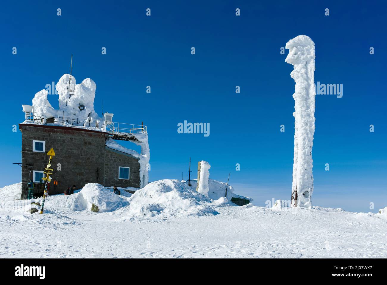 Winter view of Vitosha Mountain near Cherni Vrah peak, Sofia City ...