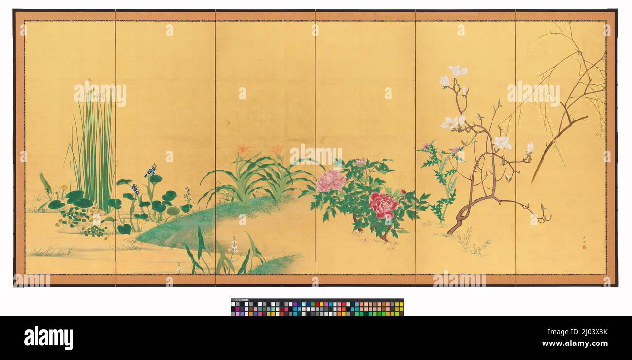 Flowers and Plants of the Four Seasons. Yamaguchi Soken (Japan, 1759 ...