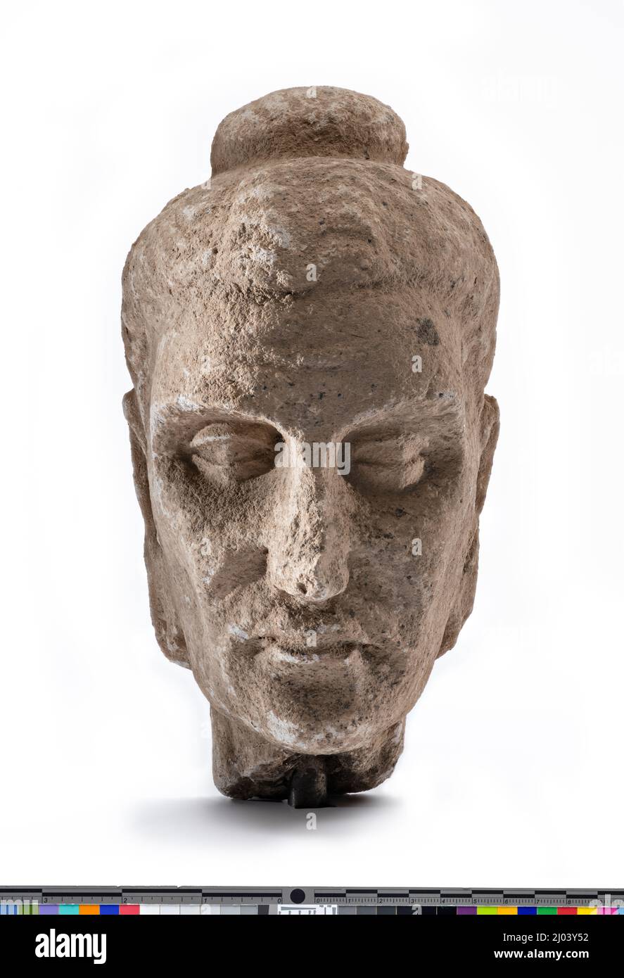 Head of the Emaciated Buddha. Afghanistan or Pakistan, Gandhara region ...