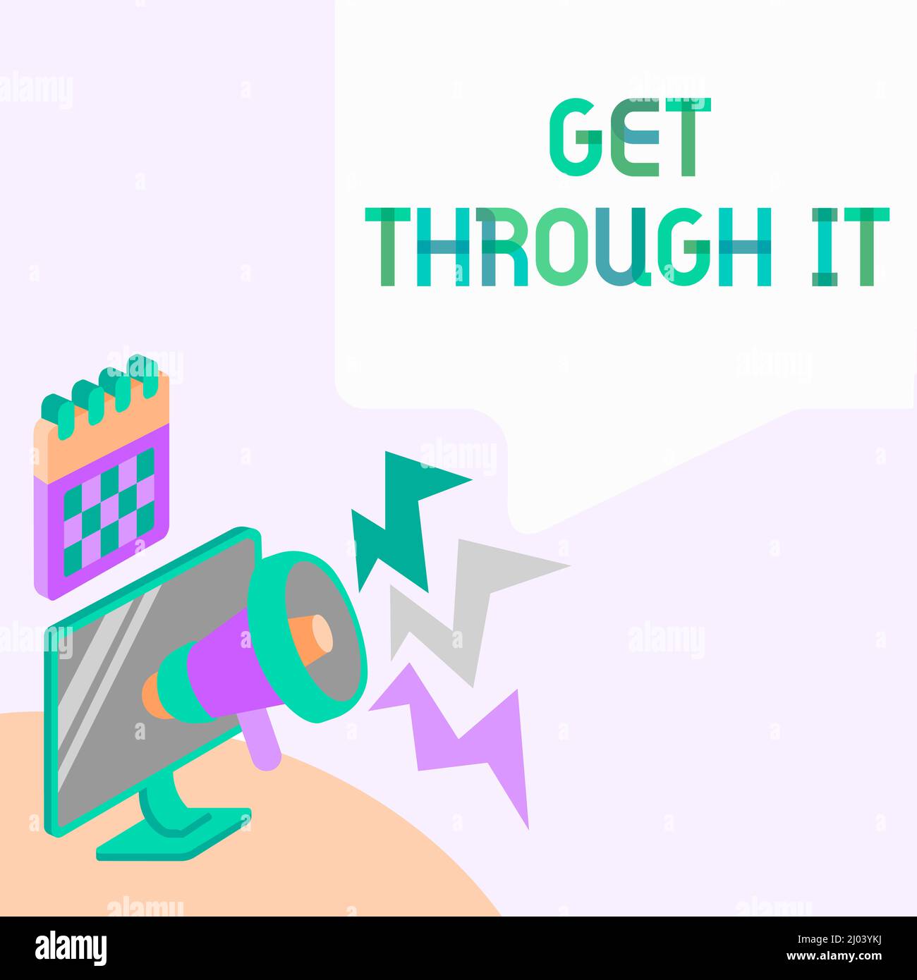 Writing displaying text Get Through It. Word Written on Overcome the ...