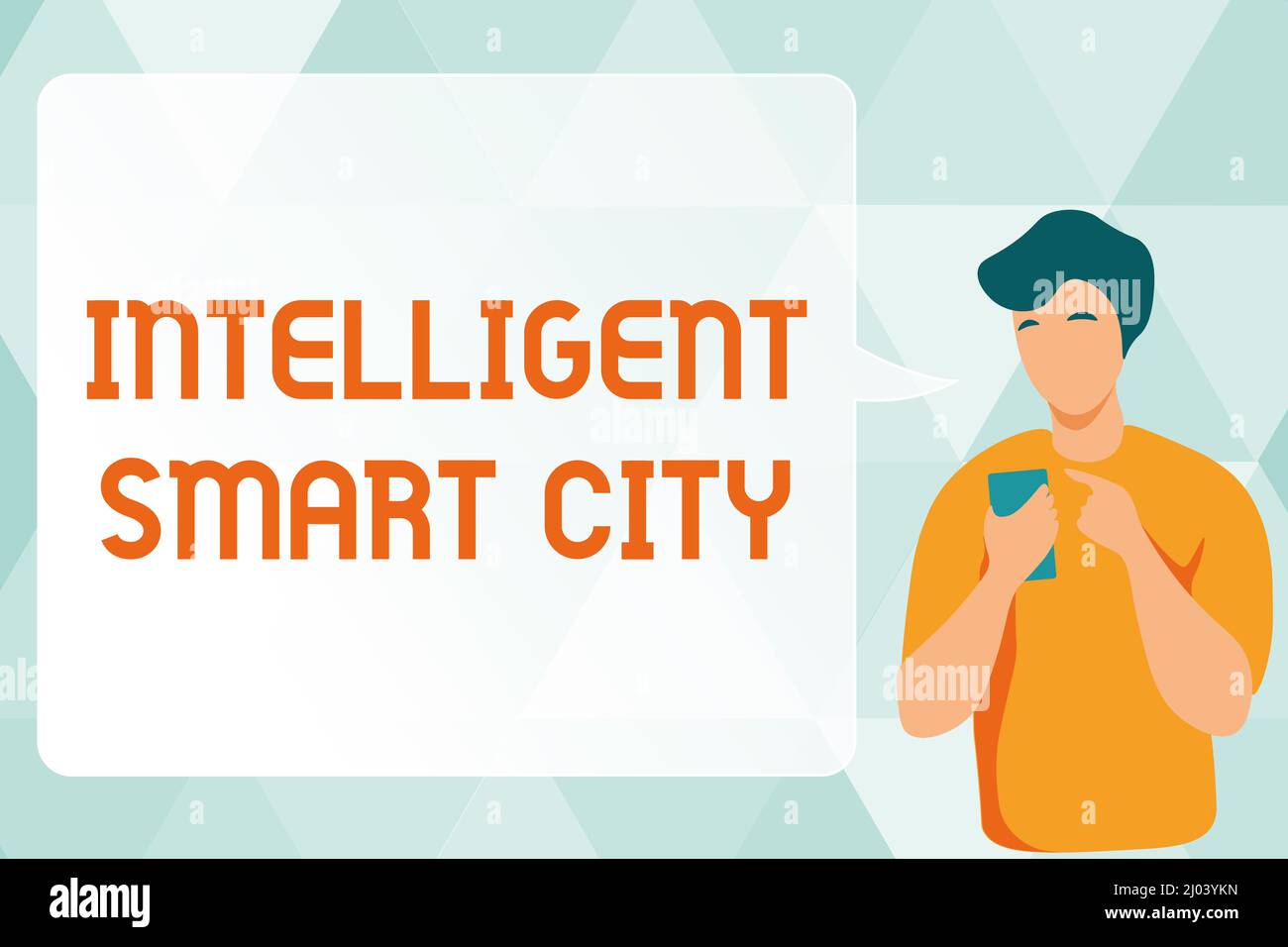 Handwriting text Intelligent Smart City. Conceptual photo The city that ...