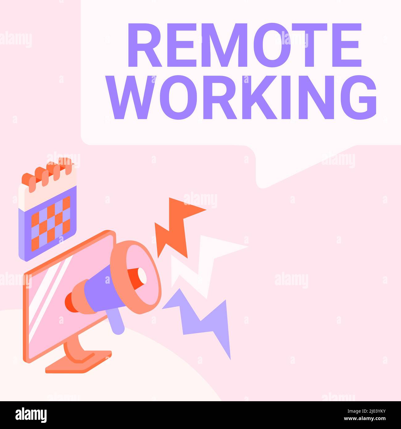 Text showing inspiration Remote Working. Business showcase situation in ... Text showing inspiration Remote Working. Business showcase situation in ...