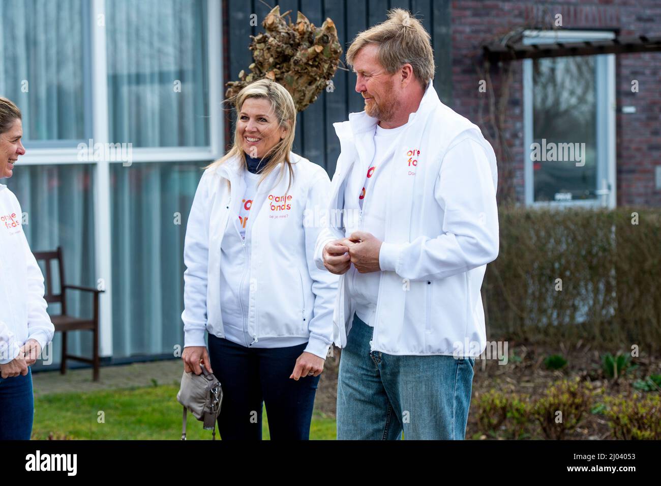 12-03-2022 Brielle Queen Maxima and King Willem-Alexander voluntering ...