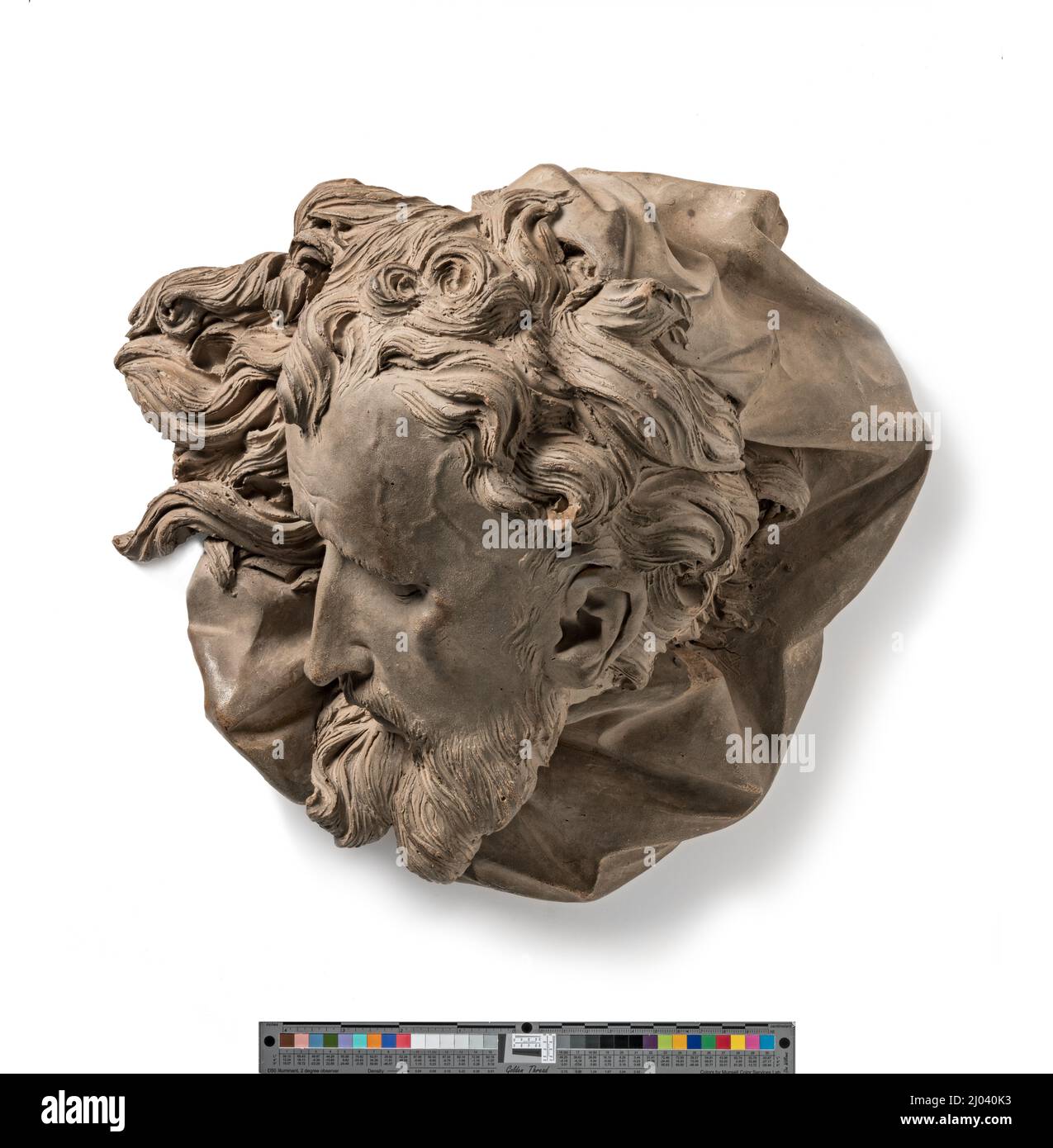 Head of Saint John the Baptist. Spain, circa 1890. Sculpture ...