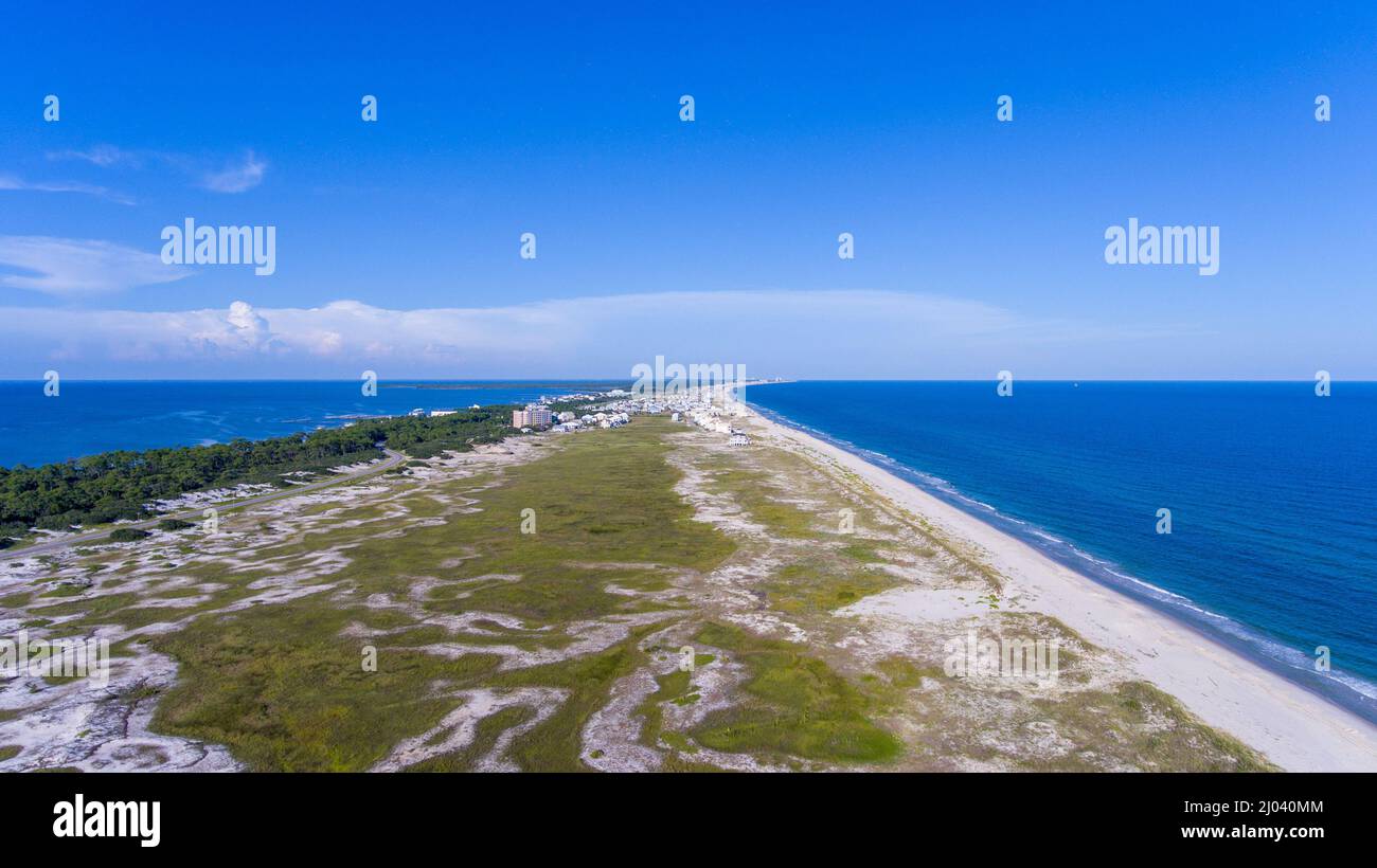 Fort Morgan Beach Stock Photo - Alamy