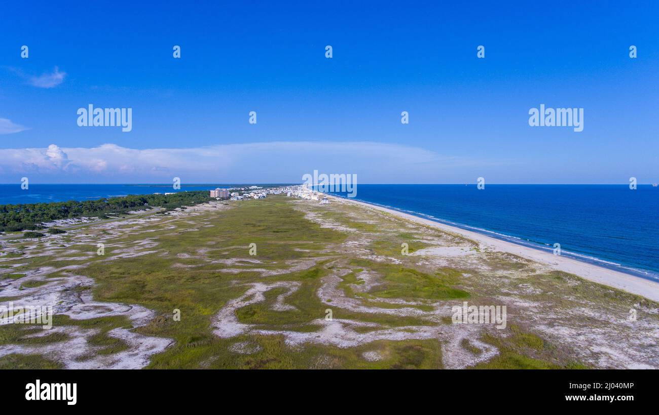Fort Morgan Beach Stock Photo - Alamy