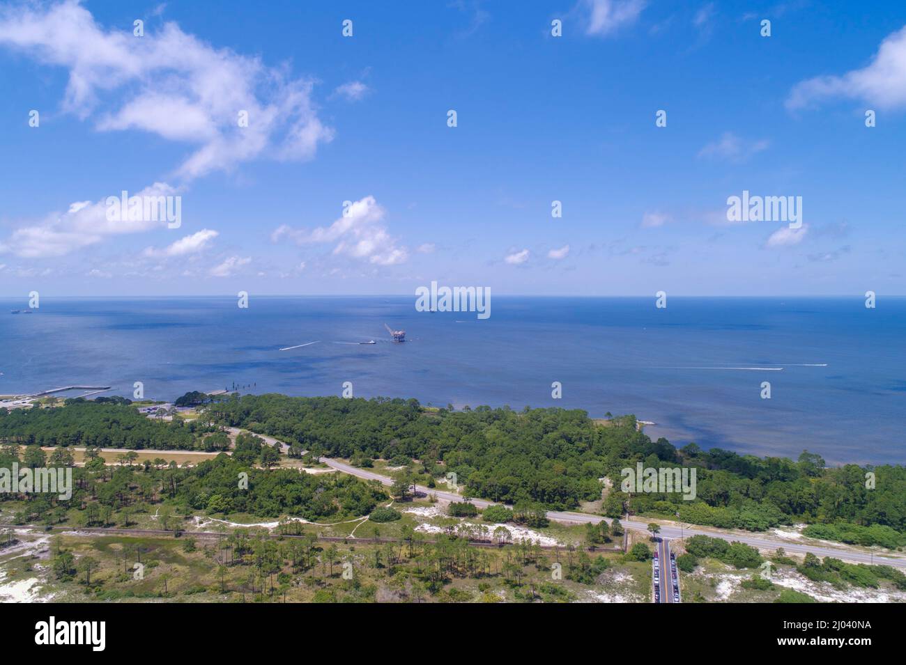 Fort Morgan Beach Stock Photo - Alamy