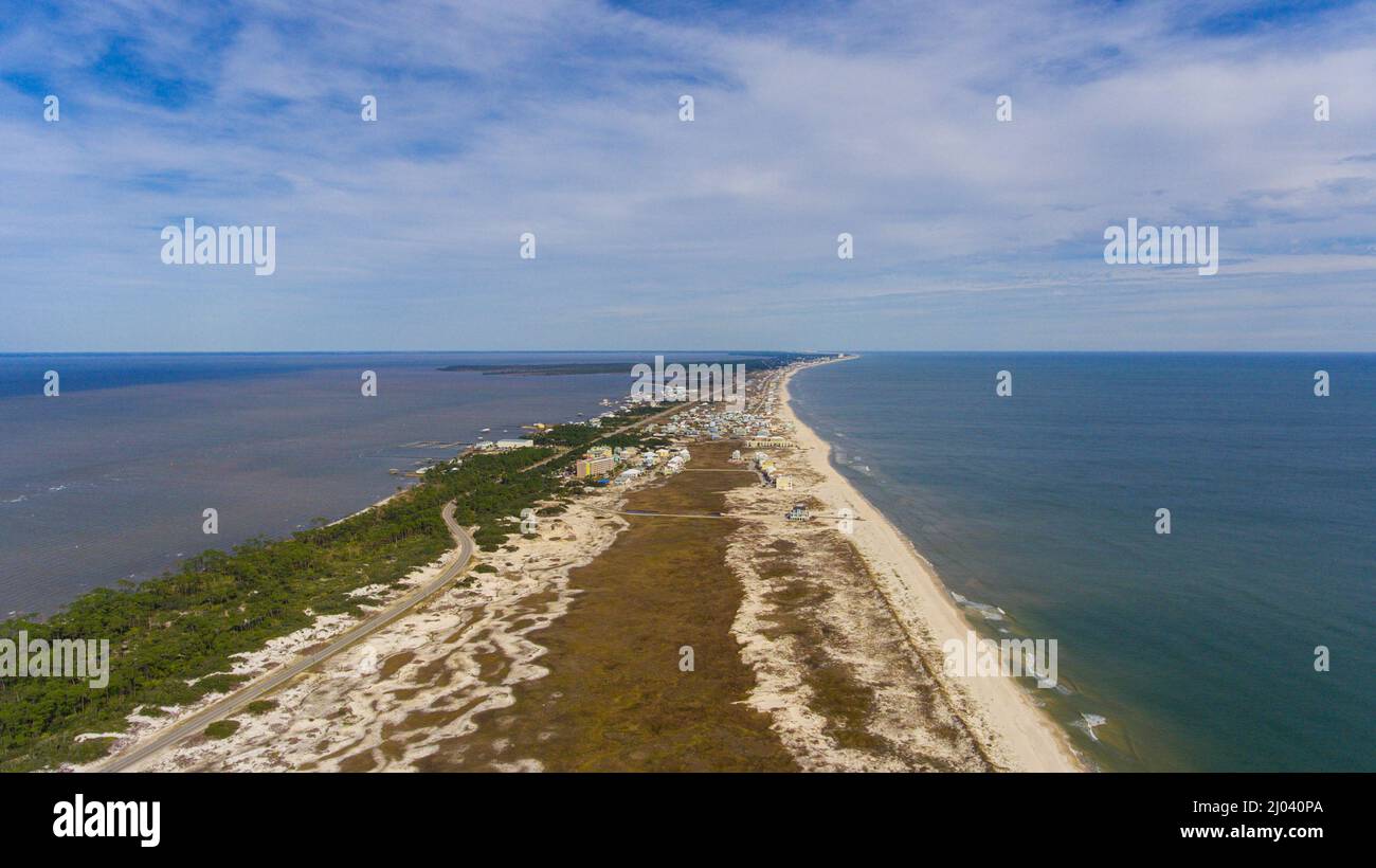 Fort Morgan Beach Stock Photo - Alamy