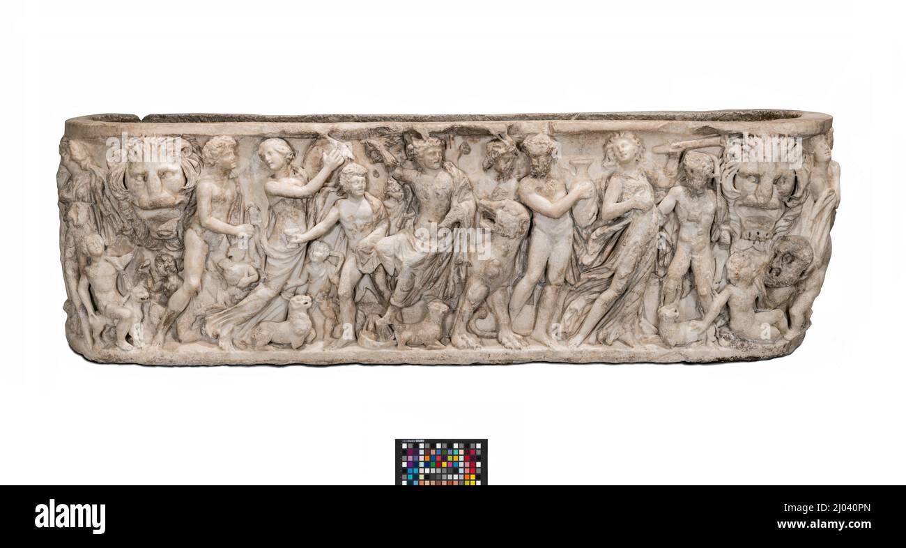 Bacchic Sarcophagus with Procession of Dionysus and his Followers ...