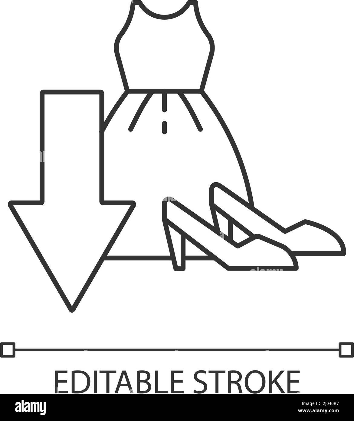 Purchasing clothes Stock Vector Images - Alamy