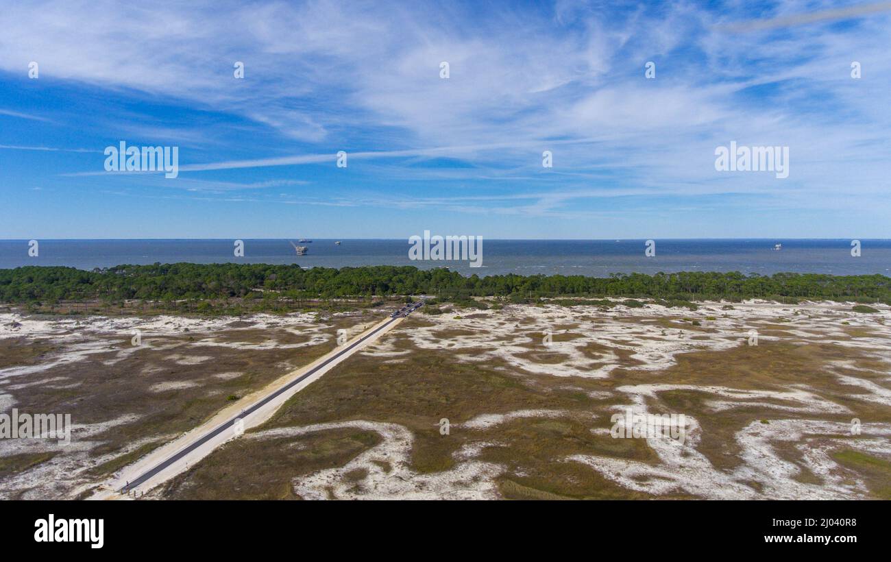 Fort Morgan Beach Stock Photo - Alamy