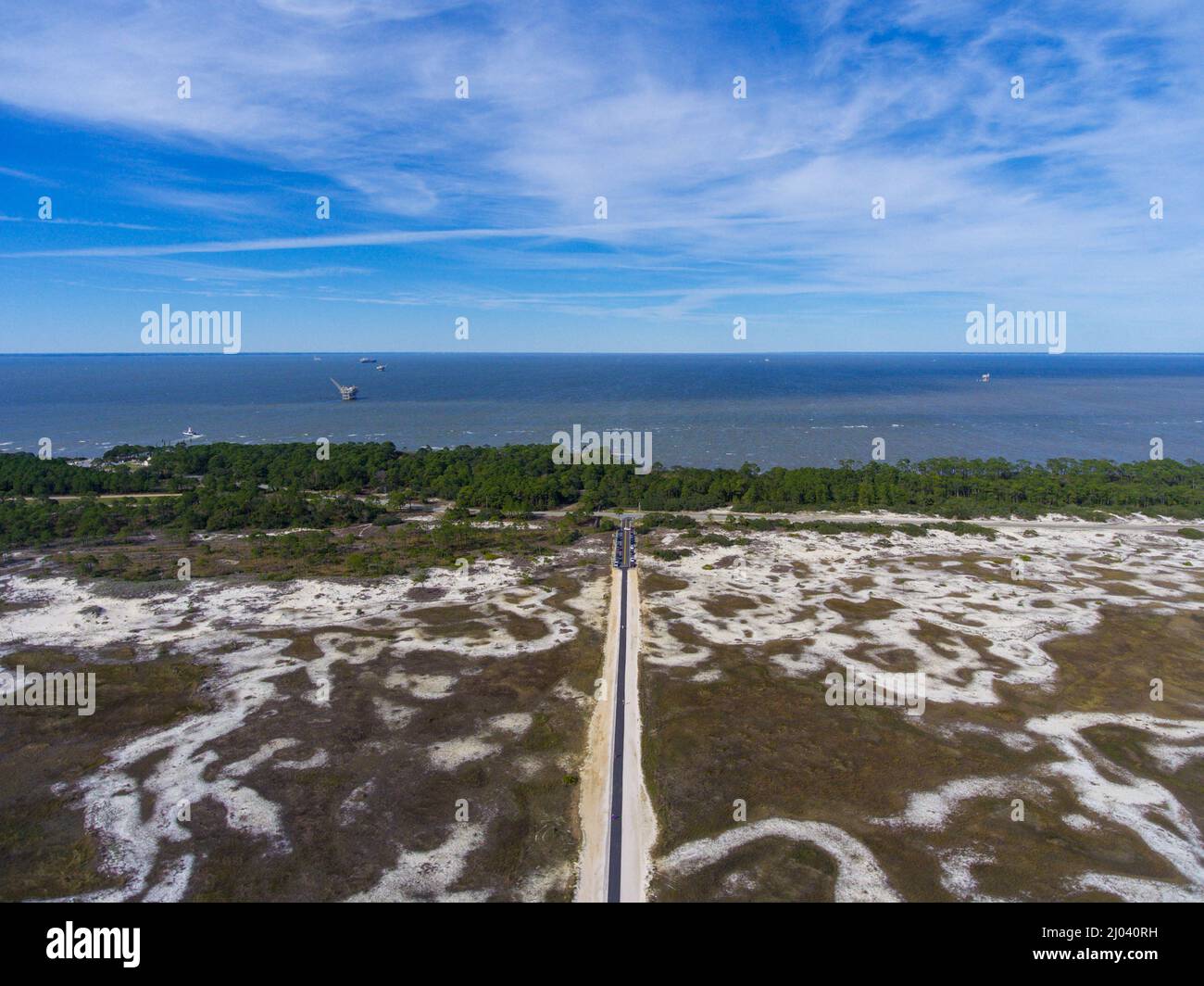 Fort Morgan Beach Stock Photo - Alamy
