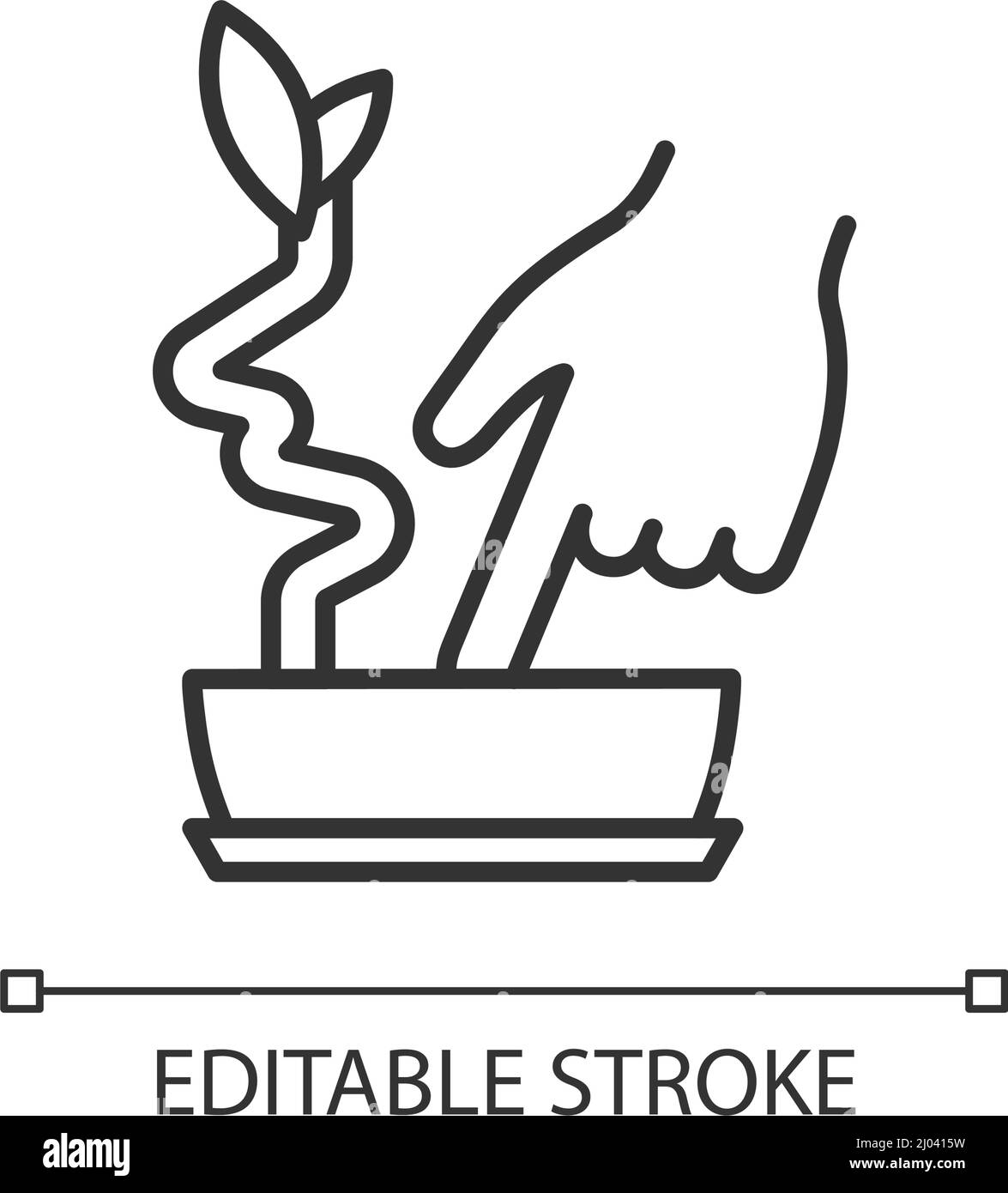 Wet soil houseplant Stock Vector Images - Alamy