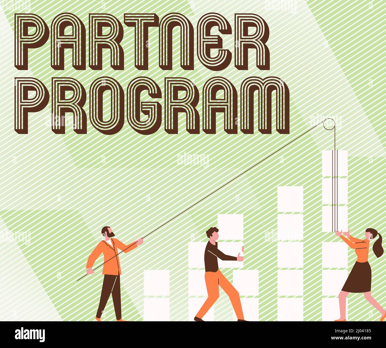 Text showing inspiration Partner Program. Business concept business ...