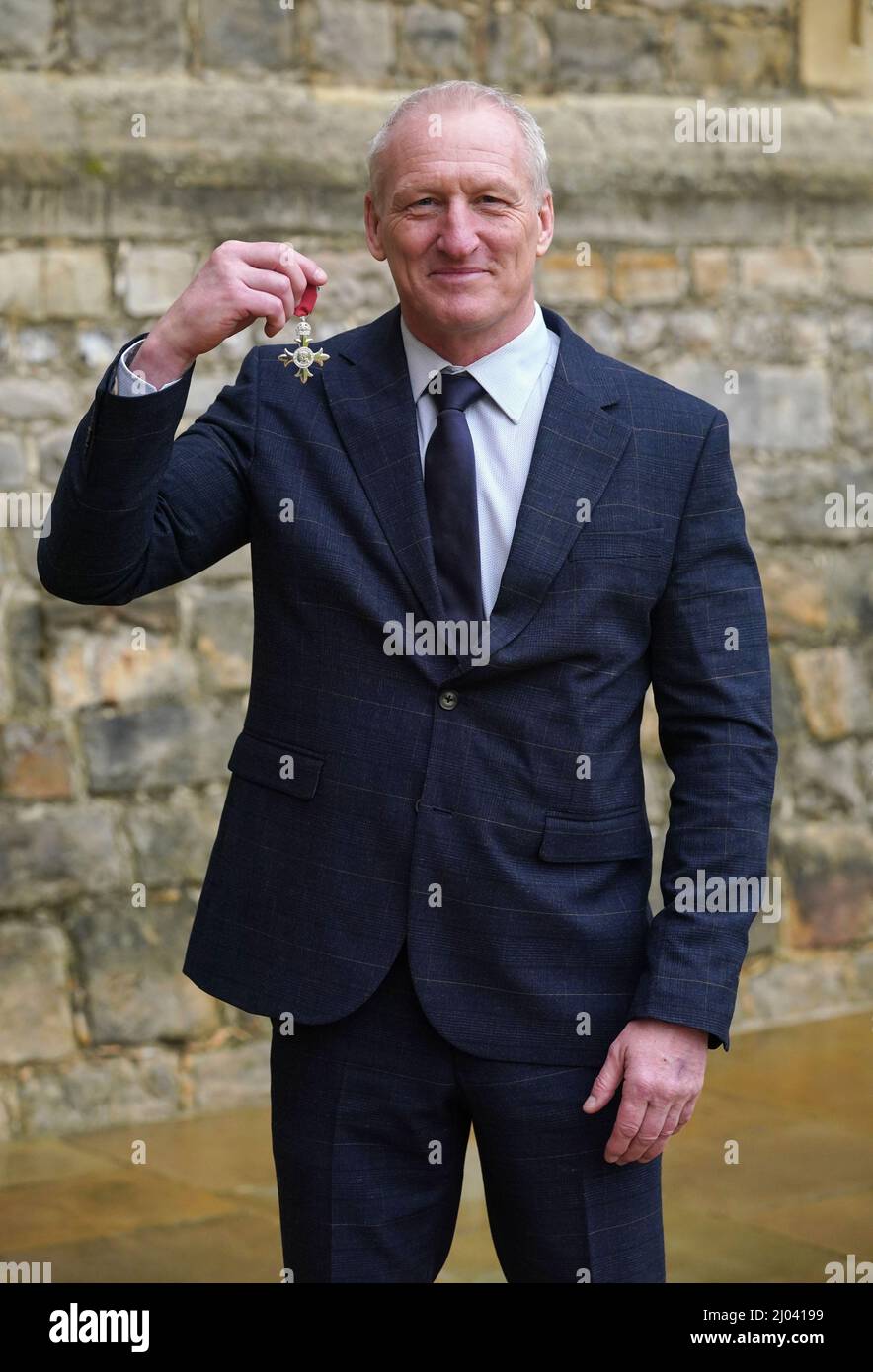 Simon Middleton after being made an MBE (Member of the Order of the ...