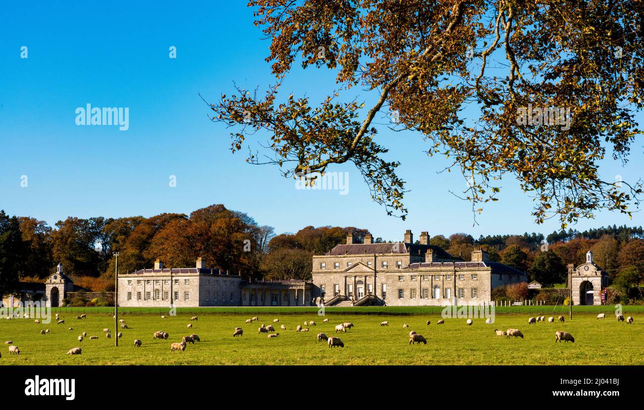 Russborough House, a Palladian dwelling house, Blessington, County ...