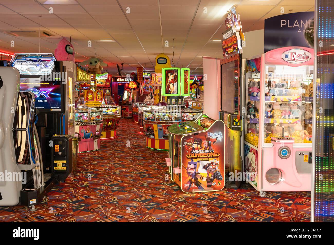 Amusement arcades along Marine Parade Great Yarmouth Norfolk England ...