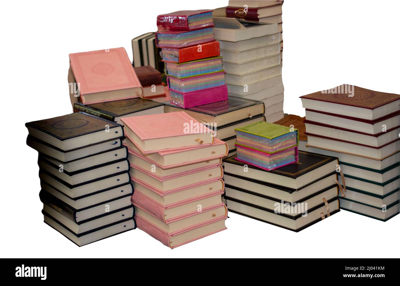 Piles of school text books hi-res stock photography and images - Alamy