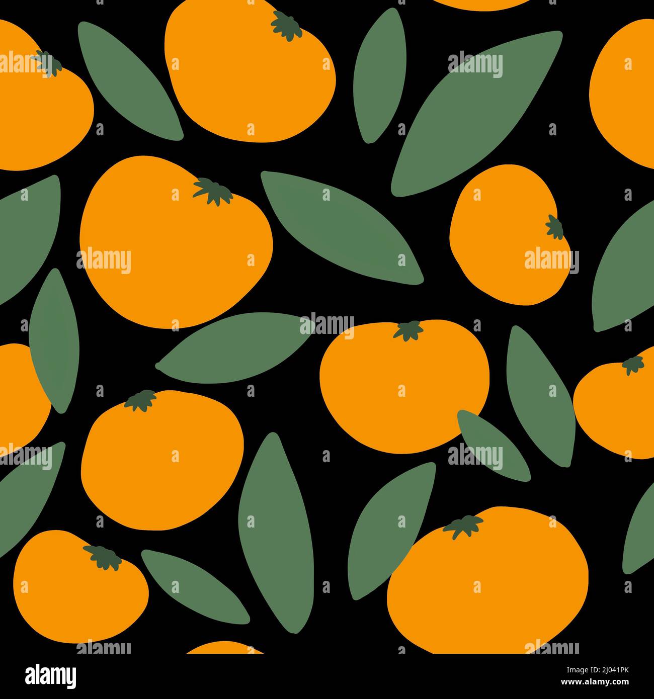 Summer fruit seamless oranges pattern for fabrics and textiles and ...