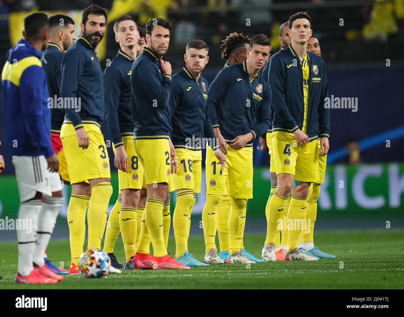 Villarreal team group before the kick off during the UEFA Champions ...