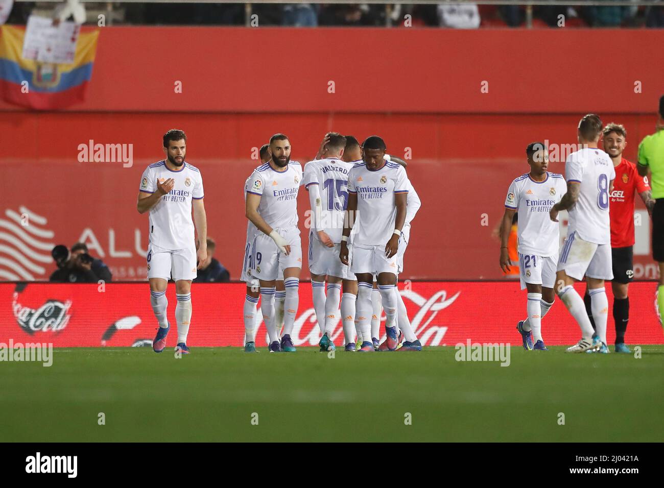 Palma de Mallorca, Spain. 14th Mar, 2022. Real Madrid team group (Real ...