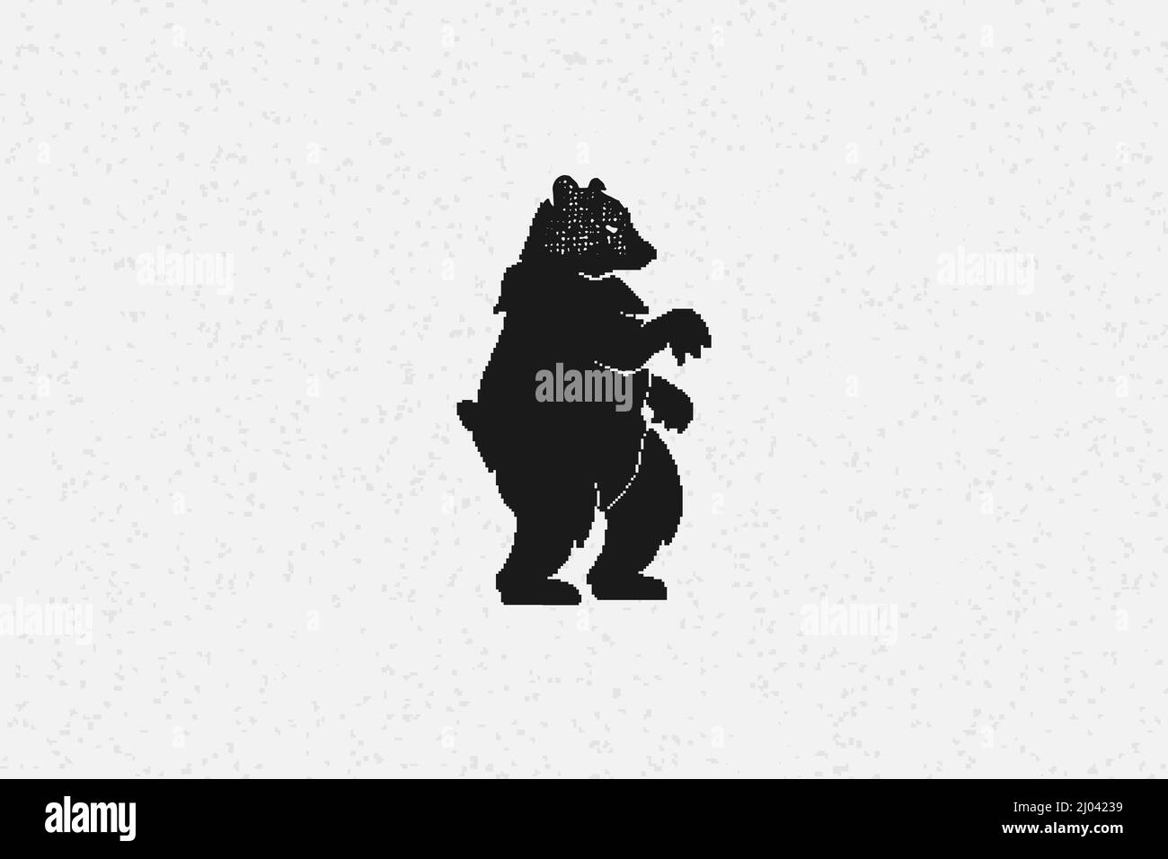 Vintage Standing Bear Illustration
